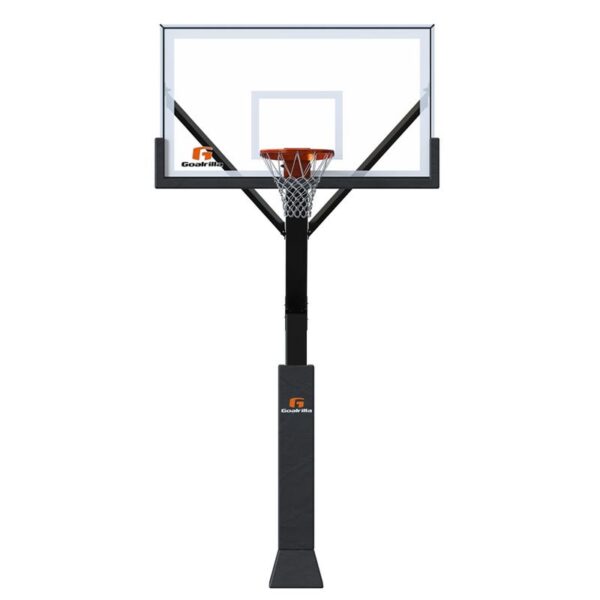 Goalrilla 72" Fixed Height In-Ground Basketball Hoop w/ Glass Backboard