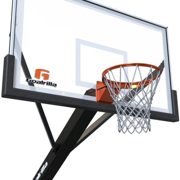 Goalrilla 72" Fixed Height In-Ground Basketball Hoop w/ Glass Backboard