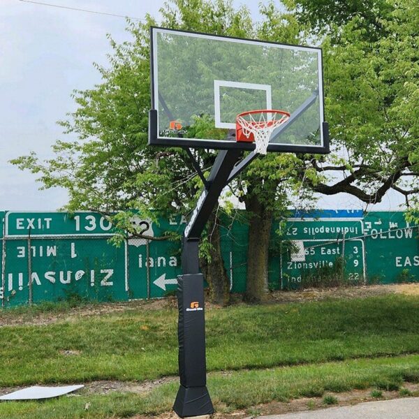 Goalrilla 72" Fixed Height In-Ground Basketball Hoop w/ Glass Backboard